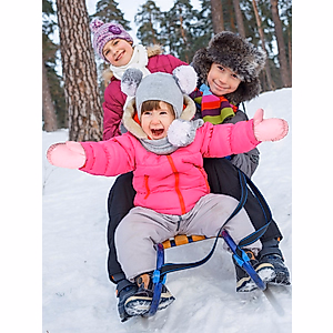 6 Pairs Waterproof Gloves Kids Winter Snow Mittens Windproof Ski Gloves for Weather Children Outdoor Activities (Solid Colors,5-8 Years)