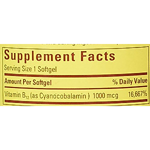 Nature Made Vitamin B-12 1000mcg 400 Softgels