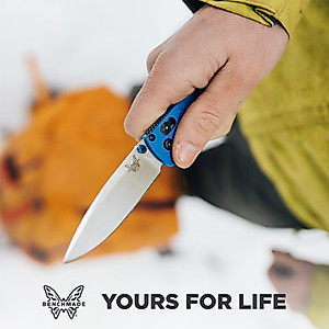 Benchmade - Bugout 535 EDC Knife with Blue Grivory Handle (535)