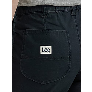 Lee Women's Plus Size Legendary High Rise Relaxed Fit Rolled Short, Black, 20W