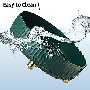 Rotating Storage Rack, Lazy Susan Organizer Rotating Spice Rack Turntable Cabinet Organizer Kitchen Storage Cosmetic Makeup Organizers Pantry Refrigerator Countertop Organization (Large, White)