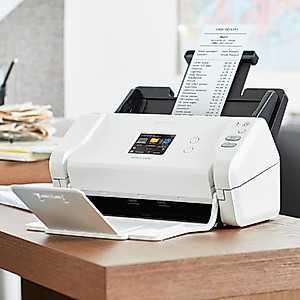 Brother Wireless High-Speed Desktop Document Scanner, ADS-2700W, Touchscreen LCD, Duplex Scanning