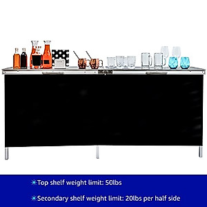 Trademark Innovations Portable Bar Table, Black