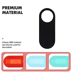 Abaodam 12PCS Phone Camera Cover Slide Plastic Laptop Webcam Covers Webcam Lens Protectors for Computers Cameras Mobile (Assorted Color)