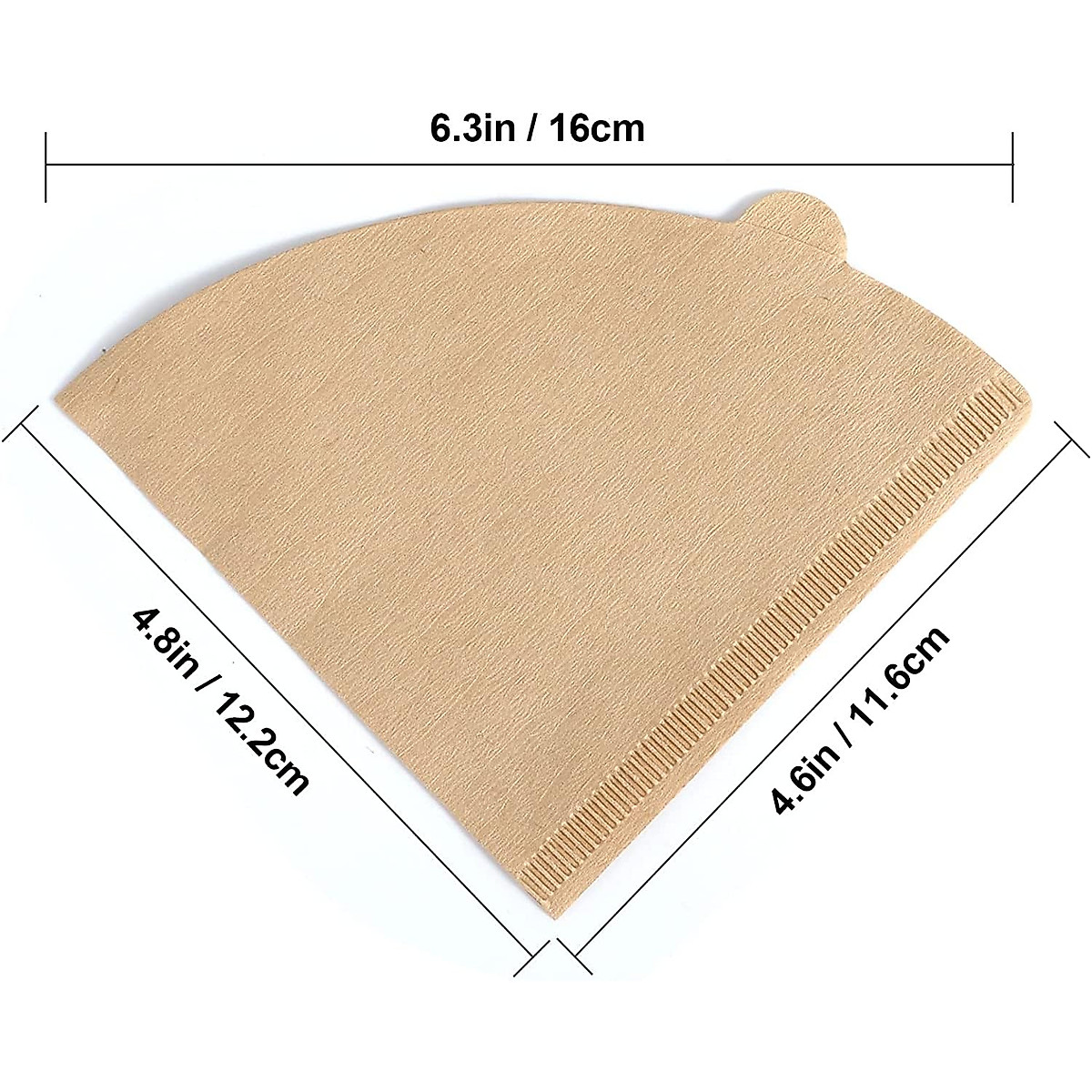 Coffee Filter, Cone Coffee Filters #2, Disposable Drip Coffee Filter 1-4 Cup for Pour Over and Drip Coffee Maker, Natural Unbleached, 100 Count