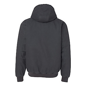 Dri-Duck Men's 5020 Cheyenne Hooded Work Jacket, Charcoal, X-Large