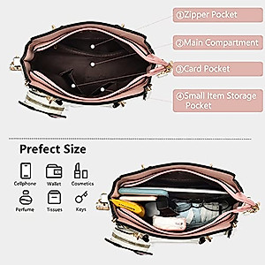 Fashion Ladies Purses and Handbags, Women Leather Top Handle Satchel Cute Shoulder Totes Bags Trendy Crossbody Purses