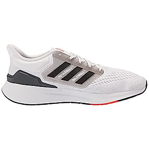 adidas Men's EQ21 Trail Running Shoe, White/Black/Grey, 10