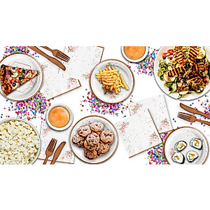 Team Bride Floral Bridal Shower Party Supplies Set Plates and Napkins Kit for 24