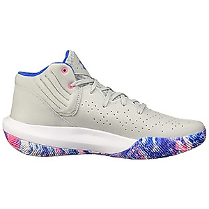 Under Armour Unisex Jet '21 Basketball Shoe, (109) Mod Gray/White/Versa Blue, 10 US Men