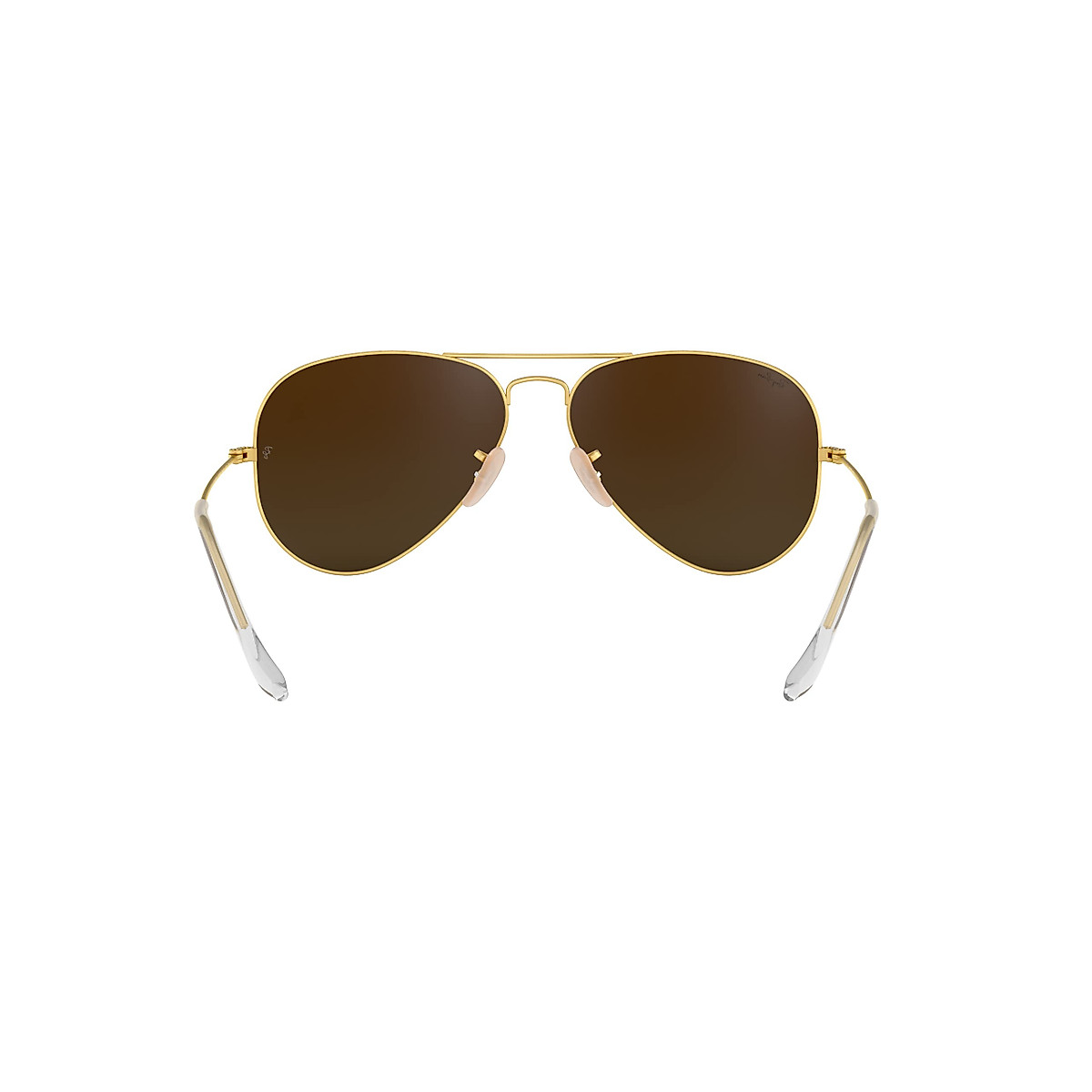 Ray-Ban RB3025 Classic Aviator Sunglasses, Matte Gold/Grey Mirrored Green, 58 mm