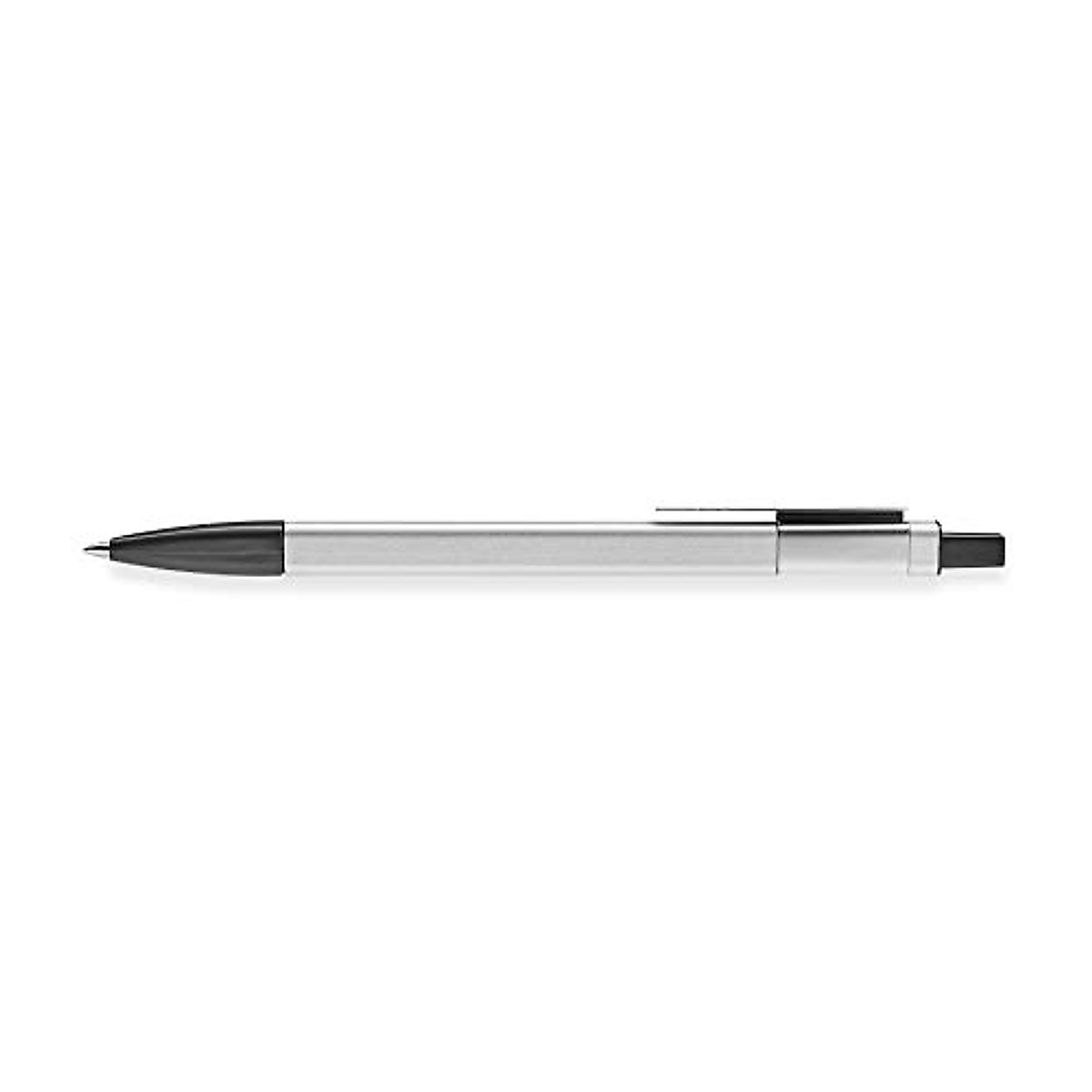 Moleskine Classic Pro Click Ballpoint Pen, 1.0mm Point, Silver Grey
