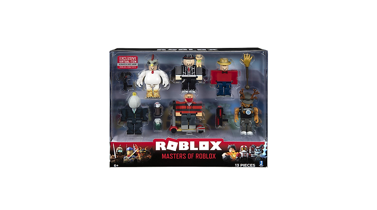 Roblox Masters Figures - Six Pack + Exclusive Virtual Item