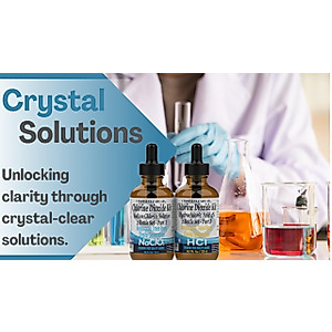 Crystal Clear Lab CD Kit with Hydrochloric Acid 4-5% (HCl) : Sodium Solution 2 Part A and B, 4 Fl Oz, Pack of 2