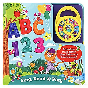 ABC 123 Sing, Read & Play - Children's Deluxe Music Player Toy and Board Book Set, Ages 1-5