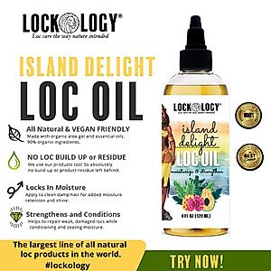 Oil for Locs; Jamaica Island Oil and Loc Moisturizer; Hair Oil for Locs; Dreadlock Hair Products and Loc Products for Black Women
