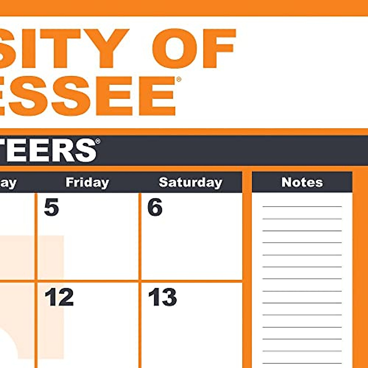 TURNER SPORTS Tennessee Volunteers 2024 22X17 Desk Calendar (24998061489)