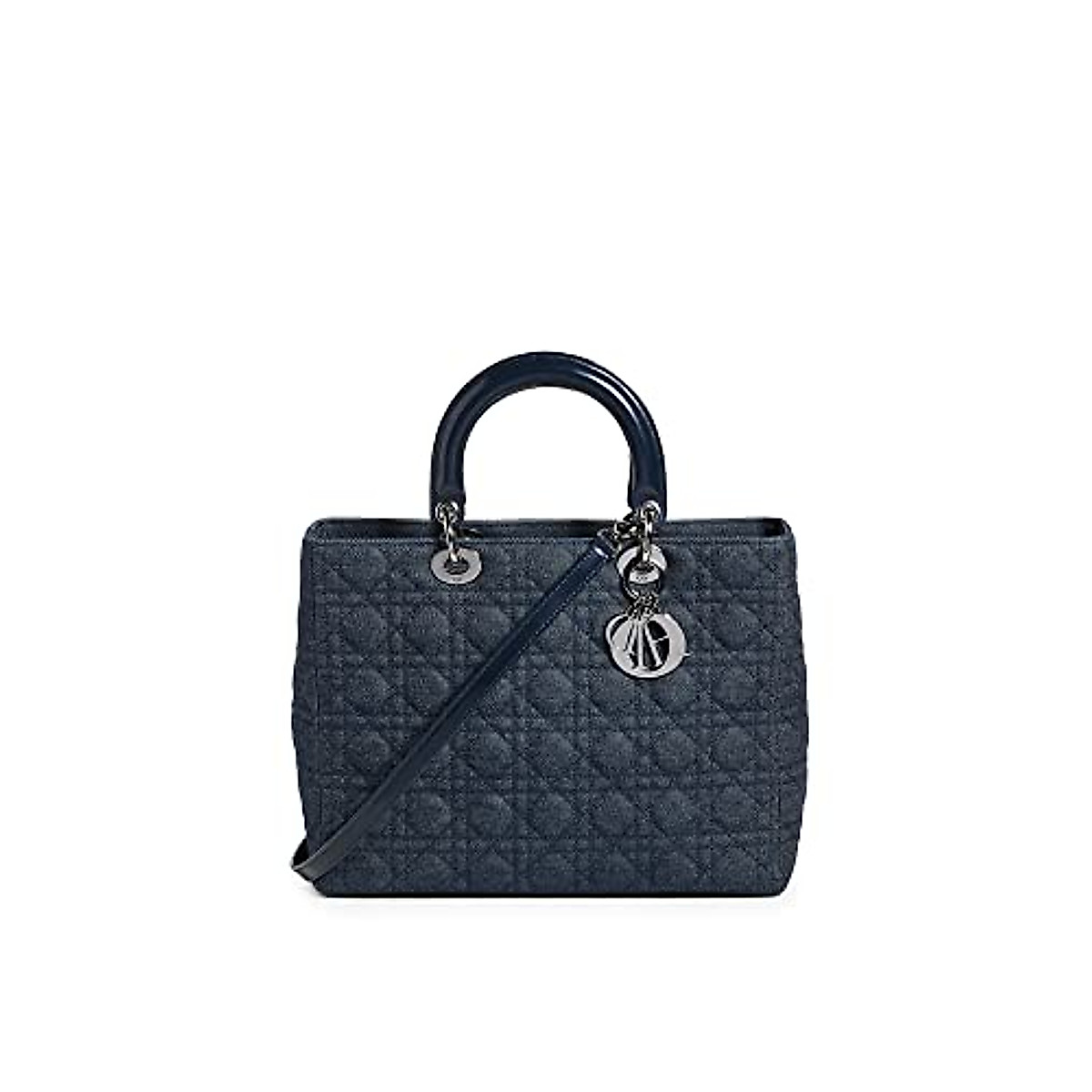 Dior Women's Pre-Loved Large Lady, Cannage Denim, Blue, One Size