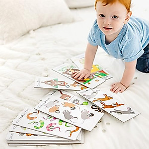 Melissa & Doug Poke-A-Dot Jumbo Number Learning Cards - 13 Double-Sided Numbers, Shapes, and Colors with Buttons to Pop - Poke A Dot Book Oversized Interactive Learning Activity Cards For Kids