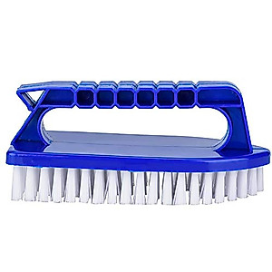 TOPINCN Swimming Pool Step Corner Brush Hand-held Door Window Tools with Fine Bristles Nonslip Handle