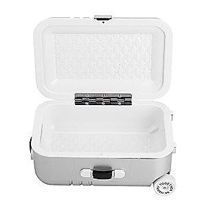 Wakects Doll Suitcase, Mini Dolls Travel Suitcase Baby Suitcase Toy, Mini Luggage Box Rolling Suitcase for Doll, Kids(Silver)