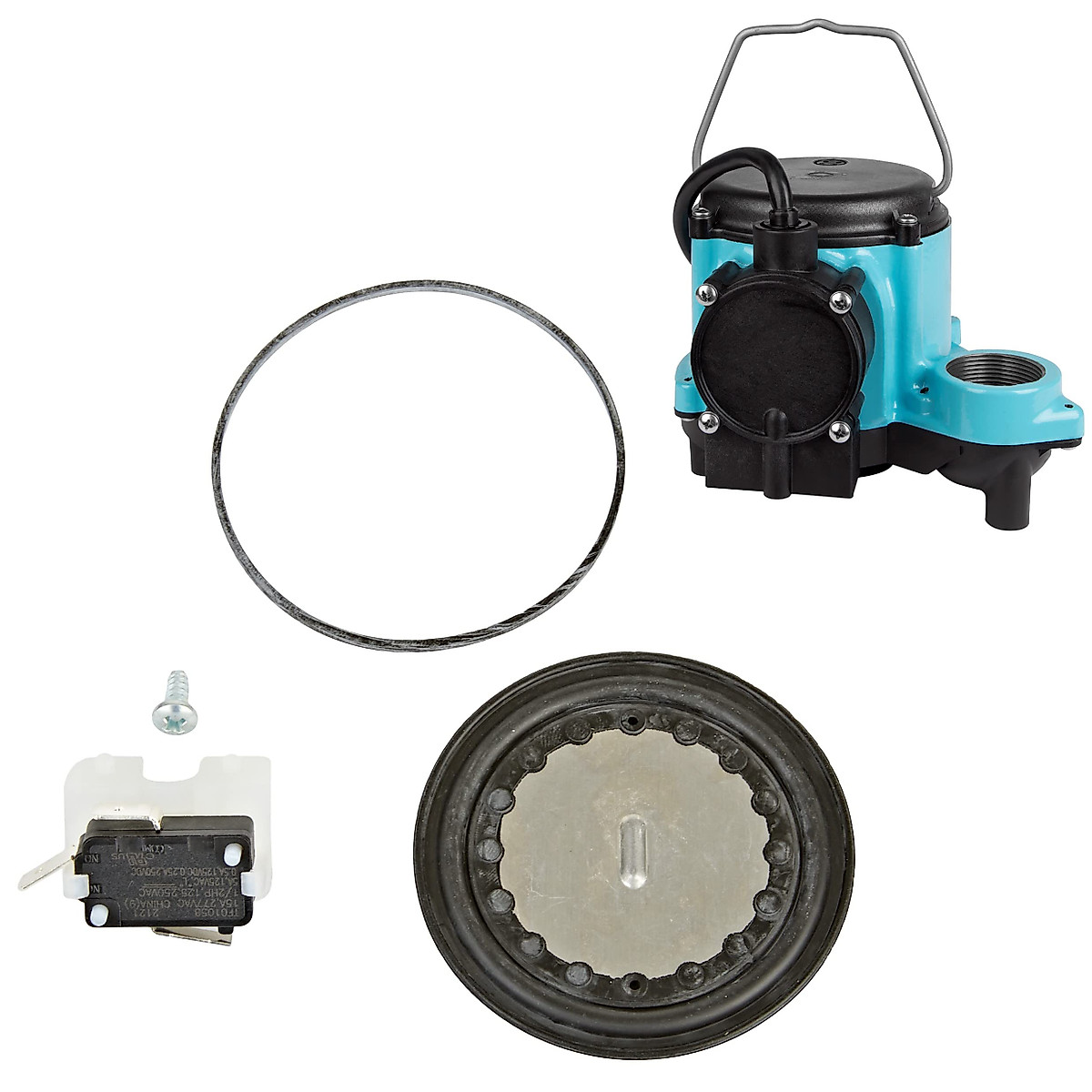 Little Giant SPRK-2 Sump Pump Diaphragm Switch Repair Kit WITHOUT Casing, Black, 599320