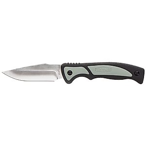 Old Timer Trail Boss 9in Fixed Blade Caping Knife with High Carbon Stainless Steel Blade, TPE Grip Handle, and Custom Molded Sheath for Hunting, Field Dressing, Skinning, Gutting, and Outdoors