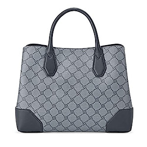 NINE WEST Brooklyn Jet Set Satchel, Beige Logo/Milk