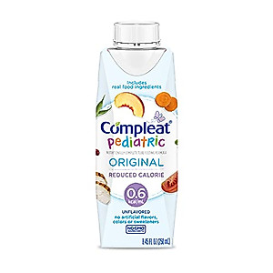 Compleat Pediatric Reduced Calorie Tube Feeding Formula, Unflavored, 8.45 Fl Oz (Pack of 24)