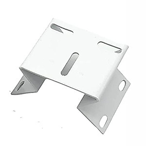 OwlCat CCTV Video Surveillance Camera Mounting Bracket Vertical Wall Corner Right Angle Plate Supporting Holder Crane Metal Black White (White Mount), 77mm(W) x 65mm(L) x 53mm(H), XM-White