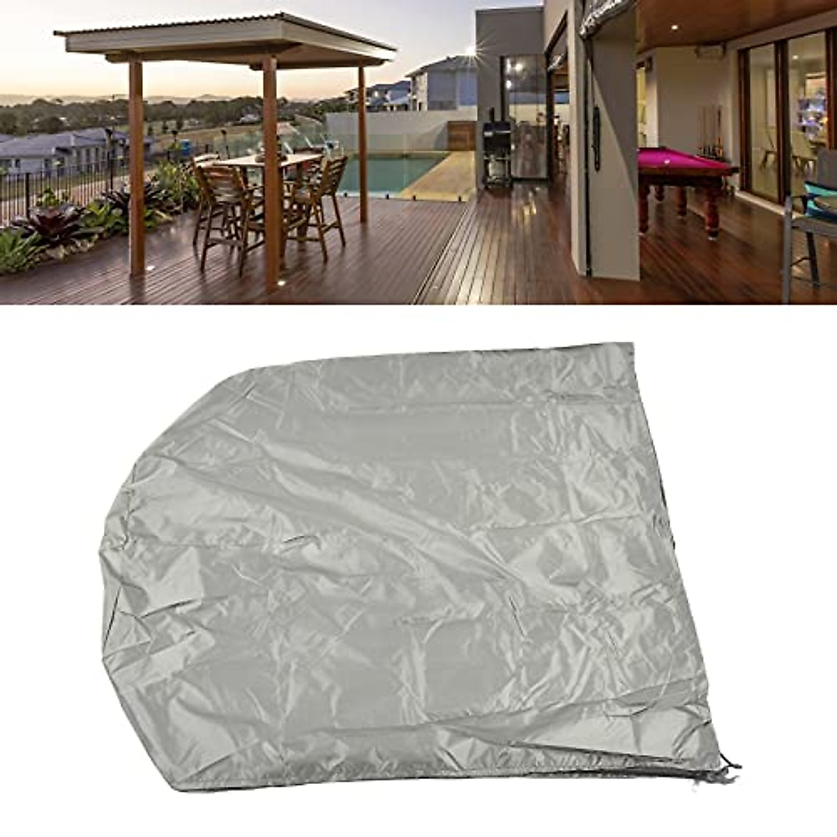 plplaaoo Heater Cover,Outdoor Garden Heater Cover,Waterproof Sunproof Rainproof Patio Heater Dustproof Cover Protector for Courtyard,Terrace,Garden Supplies,61x96.5cm(Beige)