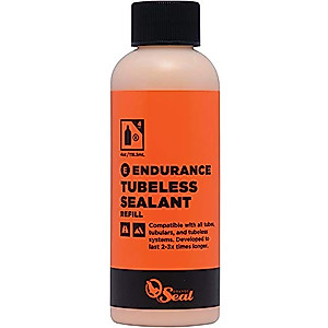Orange Seal Endurance Formula Bicycle Tire Sealant for Road, Mountain Bike, CX, BMX, and Tri Bikes (4 oz)