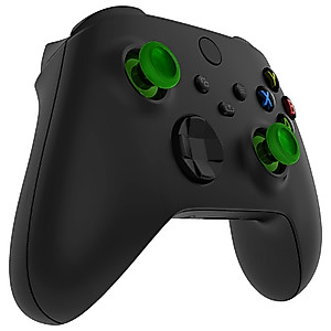 eXtremeRate Replacement Thumbsticks for Xbox Core Wireless Controller, Joysticks Repair Kit for Xbox Series X/S Controller, Custom Analog Stick Buttons for Xbox One S/X/Elite Controller - Clear Green