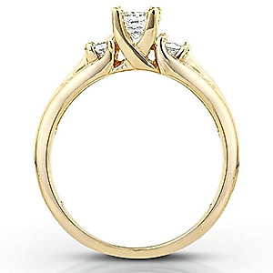 Kobelli Diamond Wedding Set 1/2 carat (ctw) in 14K White or Yellow Gold, Size 10, White Gold