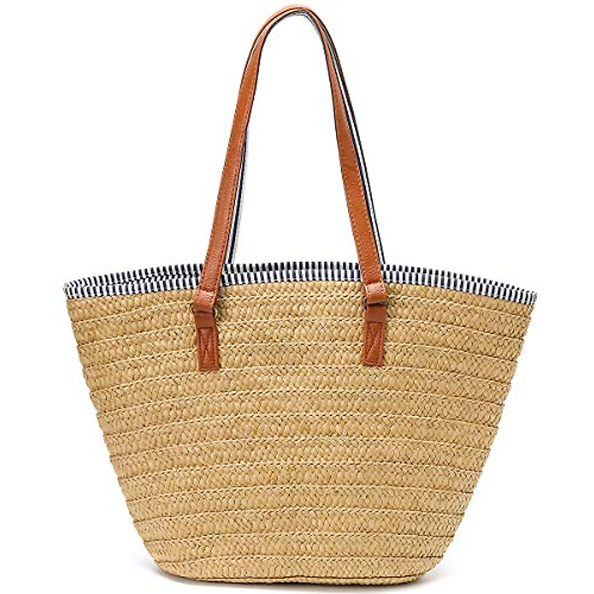 Straw Beach Bags Tote Tassels Bag Hobo Summer Handwoven Shoulder Bags Purse With Pom Poms