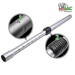 MisterVac Telescopic Vacuum Cleaner Tube Compatible with Moulinex Power Star Type CN6 TPSE1200LE