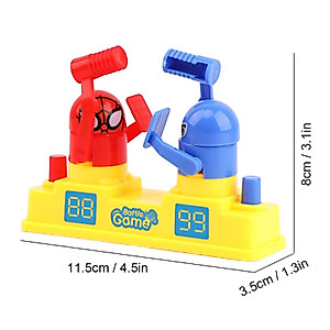 PixCy Robot Table Wrestling Game, Mini Robot Fighting Toy Battle Old Game, Portable Fighting Robot Boxing Toy Battle Bot Interactive, Robot Punching Boxer Playset for Kids
