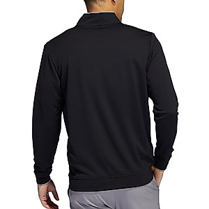 adidas Men's UPF Quarter Zip Pullover, Black, X-Large