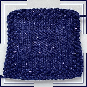 Tweed Twinkles Bulky, Variegated Knit and Crochet Yarn with Flecks, 2 Cakes (400yds/400g) #5 Bulky Chunky Weight (Dark Blue)