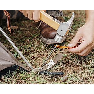 iBasingo 8pcs/lot Titanium Alloy Pegs 16.5cm Camping Tent Stakes Portable Tent Nails for Picnic Hiking Backpacking Ti4005P