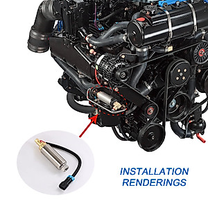JDMSPEED New Electric Fuel Pump 861155A3 Replacement For Mercury Mercruiser Marine Boat 4.3L 5.0L 5.7L V6 V8 Carburetor Engines Low Pressure Fuel Pump Replaces 935432 18-8868 With Gasket