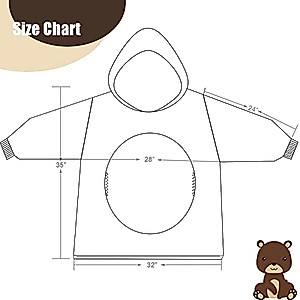 Lovemonster Cute Little Bear Cosplay Animal Pajamas Cozy Flannel Sherpa Pullover Adult Christmas Halloween Costume Brown
