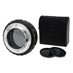 Fotodiox DLX Stretch Lens Mount Adapter - Olympus Zuiko (OM) 35mm SLR Lens to Sony Alpha E-Mount Mirrorless Camera Body with Macro Focusing Helicoid and Magnetic Drop-in Filters