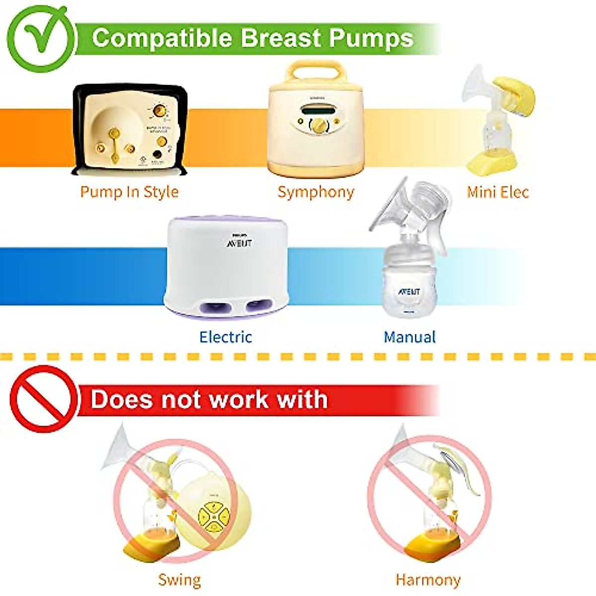 Nenesupply 4 pc Duckbill Valves Compatible with Medela and Avent Pumps Not Original Medela Pump Parts Work with Medela Pump in Style Medela Symphony Replace Medela Valve Membrane and Avent Valve