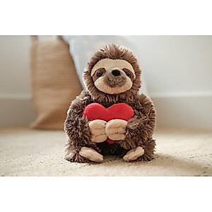 Bearington Sloth Plush Valentine's Day Stuffed Animals 6 in Ideal for Valentine's Gift for Kids