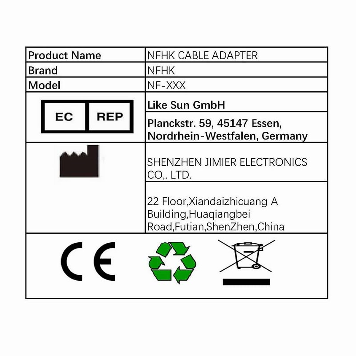 chenyang CF Compact Flash Merory Card to 2.5" 44Pin IDE Hard Disk Drive HDD SSD Adapter for Laptop