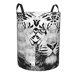 Tiger Laundry Hamper Cool Laundry Baskets Large Animal Hampers Toy Organizer Hamper Bag Dirty Clothes Storage Bin