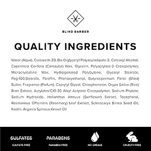 Blind Barber Bryce Harper Hair Clay for Men - Matte Water-Based Styling Product for Volume and Medium to Strong Hold (2.5 Oz)