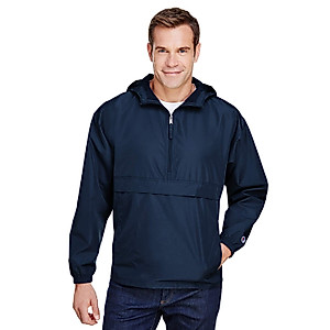 Champion - Packable Quarter-Zip Jacket - CO200, Navy, Large
