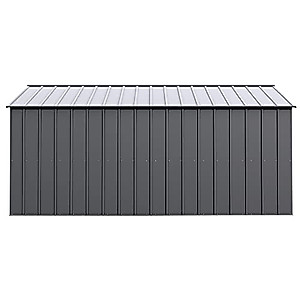 Arrow Classic Metal Shed, 14 x 14, Charcoal